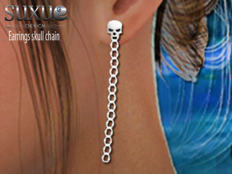 Second Life Marketplace - [ SuXue ] Earring skull chain